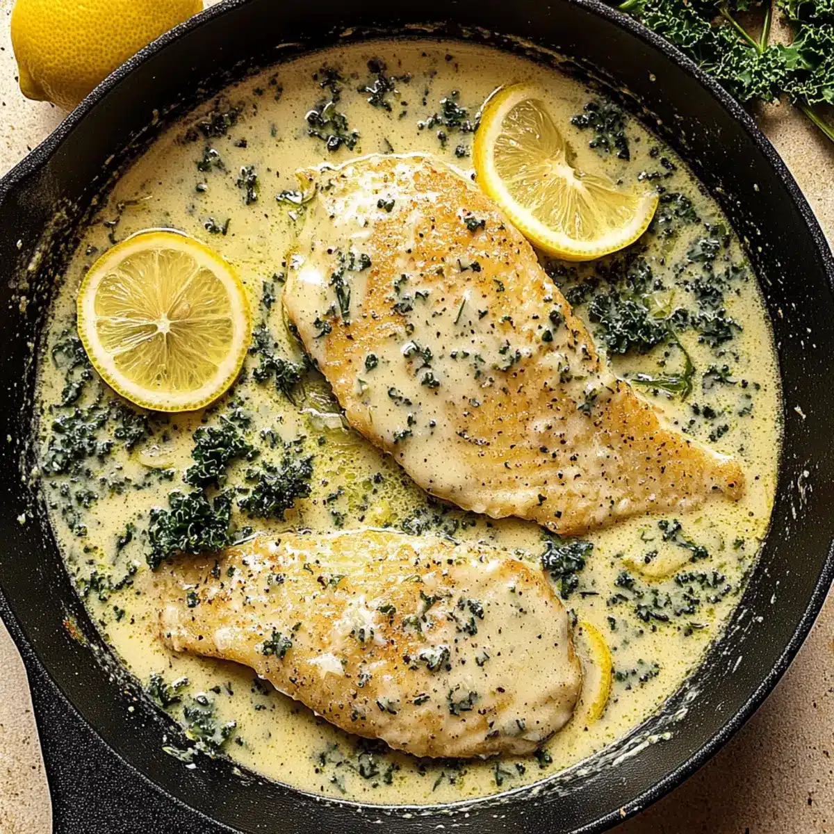 Irresistible Creamy Lemon Garlic Herb Tilapia – Quick & Delicious