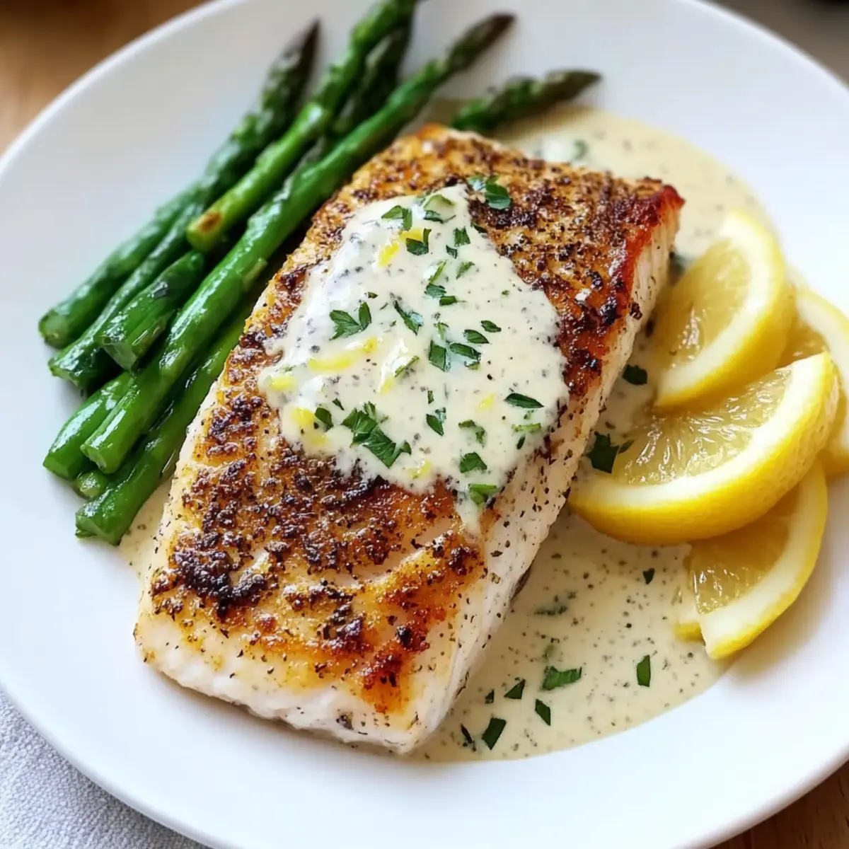Irresistible Red Snapper with Lemon Cream Sauce for Dinner