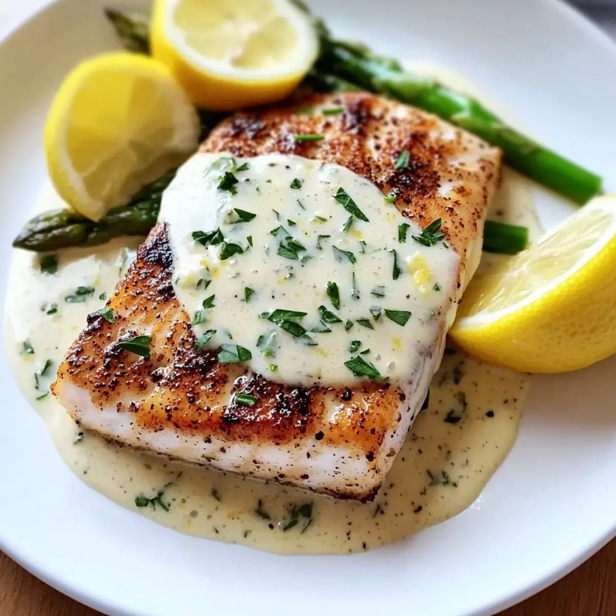 Irresistible Red Snapper with Lemon Cream Sauce for Dinner