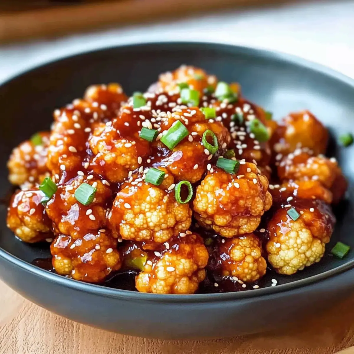 Irresistible Sticky Sesame Cauliflower – A Crispy Vegan Delight