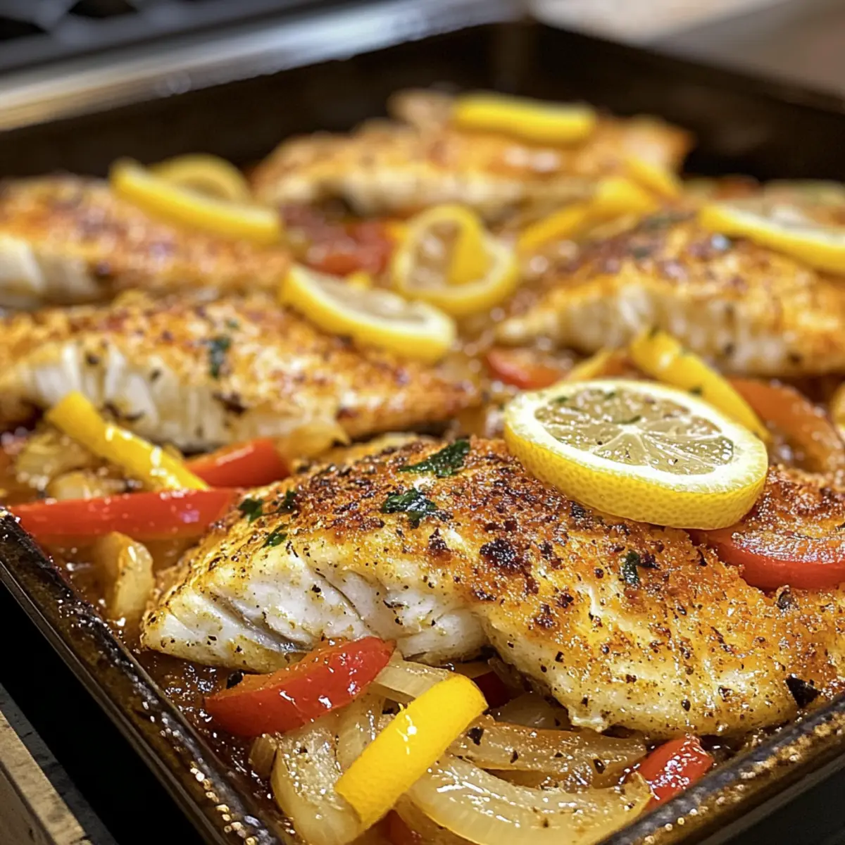 Easy Baked Tilapia in Lemon Garlic Sauce: Delicious Seafood Meal